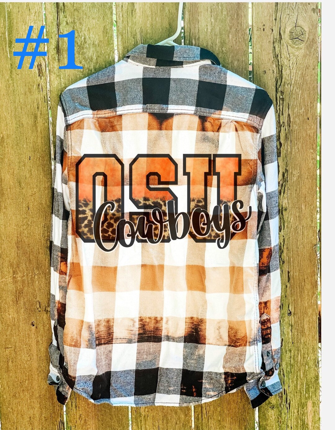 Bleached Distressed Flannel Rustic Bridesmaid OSU - Etsy