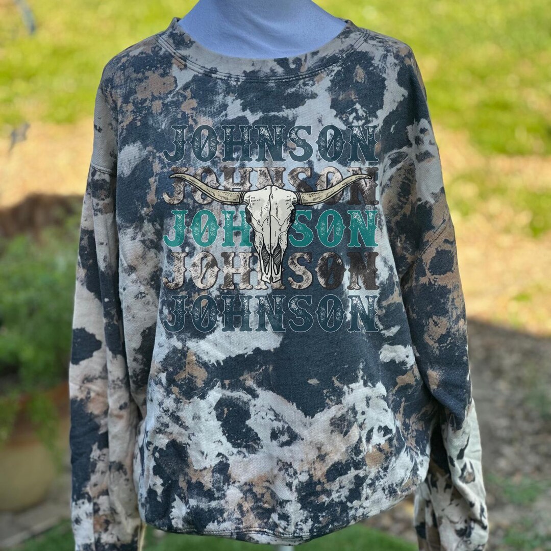 Johnson Longhorn | Western Boho Bull Skull Shirt | Country Shirt ...