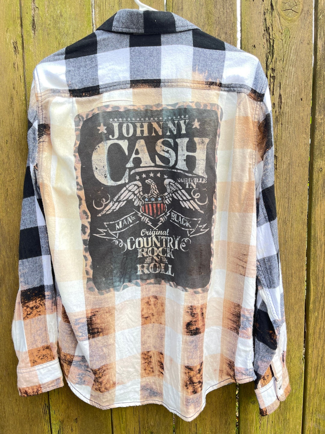 Bleached Distressed Flannels | Hand Dipped Bleach Shirt | Top Boho ...