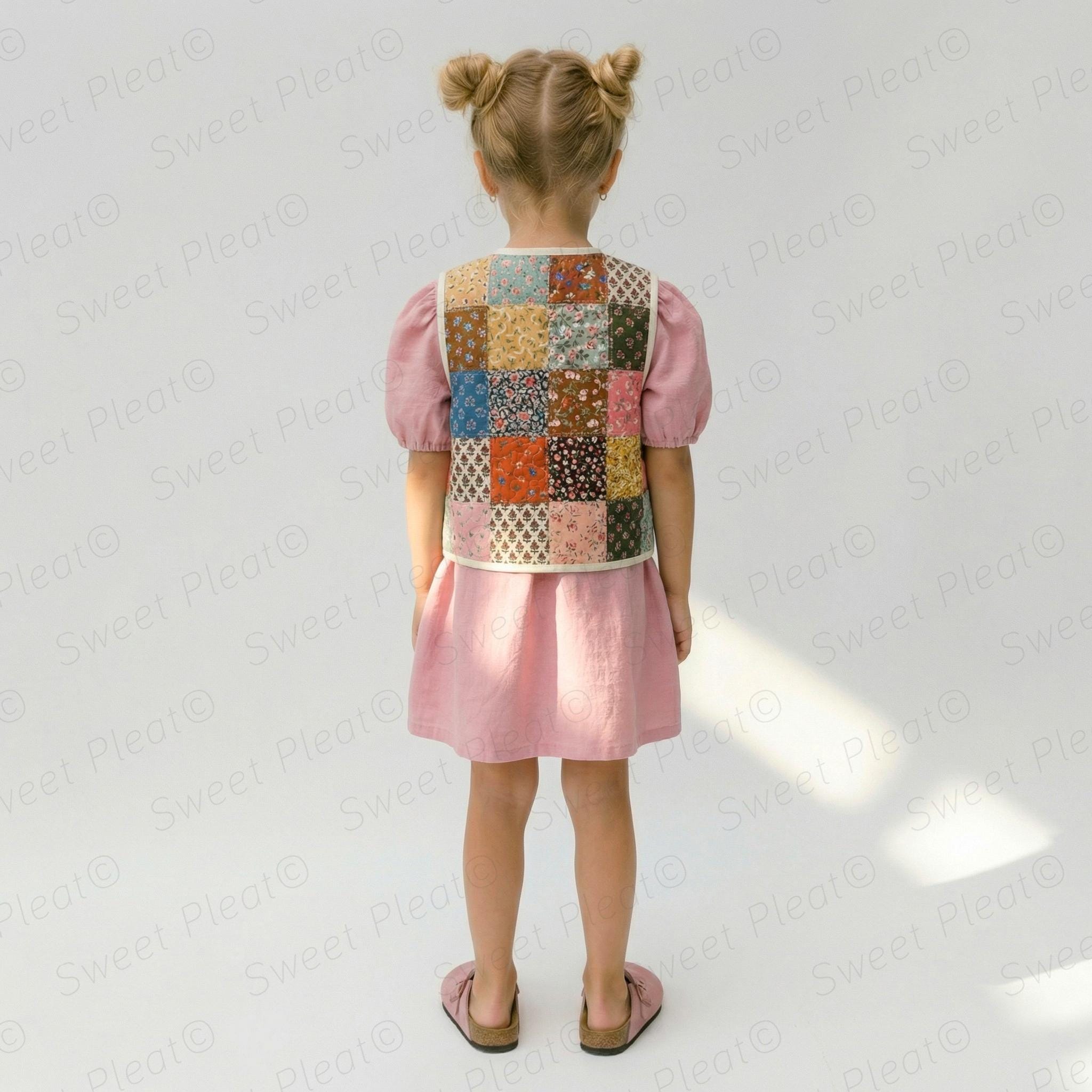 Quilted Vest Pattern for Kids, Patchwork Vest Sewing Pattern for ...
