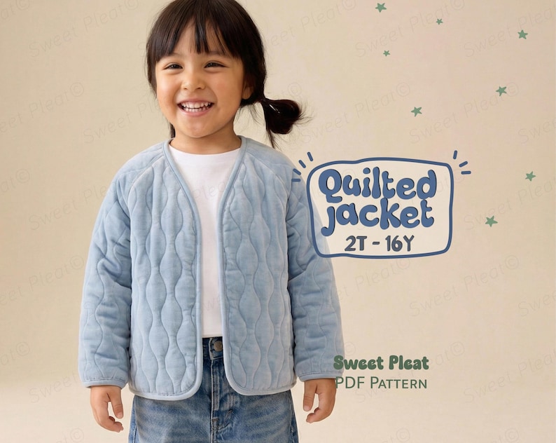 Kids Cardigan Sewing Pattern, Childrens Coat Pattern, Baby Jacket PDF ...
