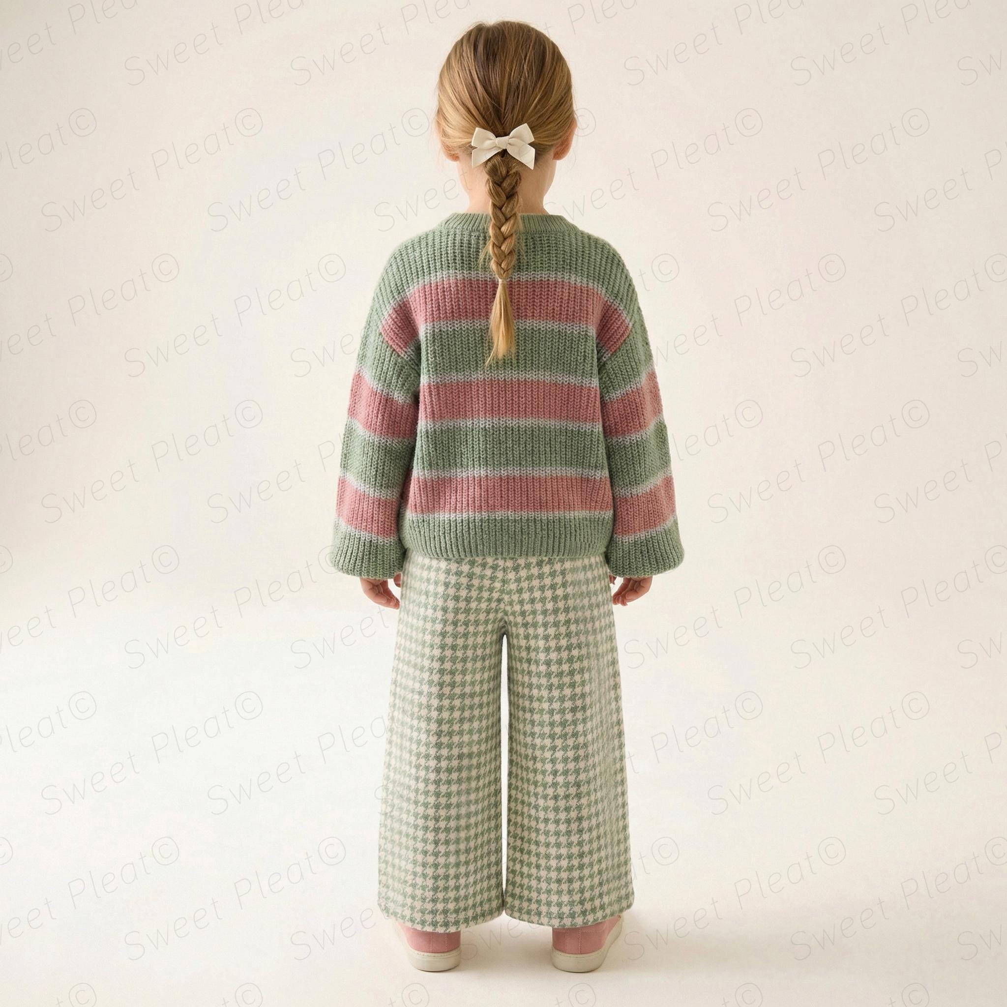 Simple Pants Pattern for Kids Wide Leg Pants Sewing Pattern for ...