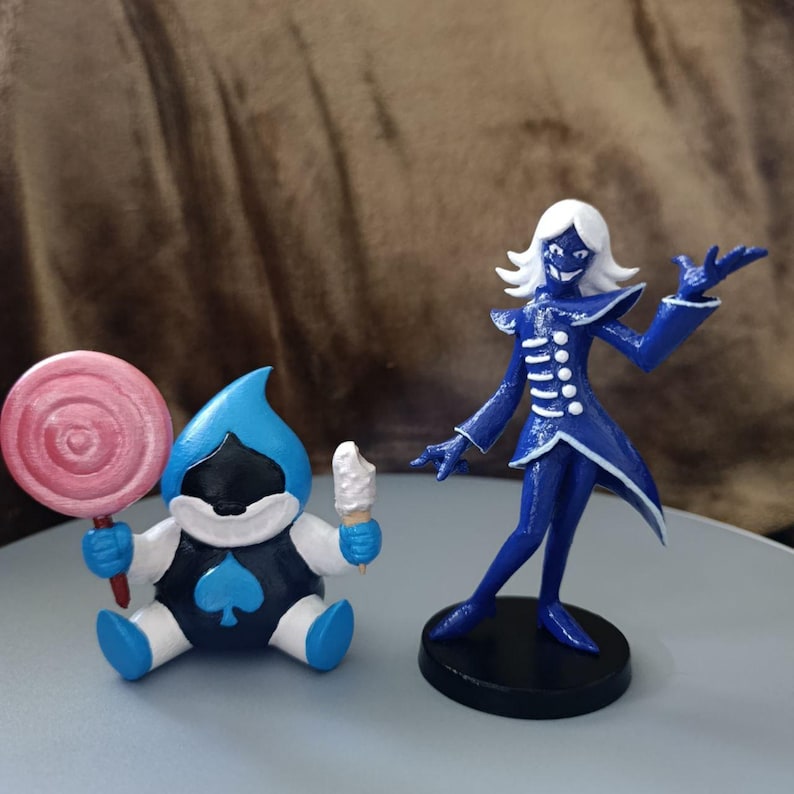 Rouxls Kaard Figure, Deltarune Collectible, Handmade Fan Art Statue, 12 ...