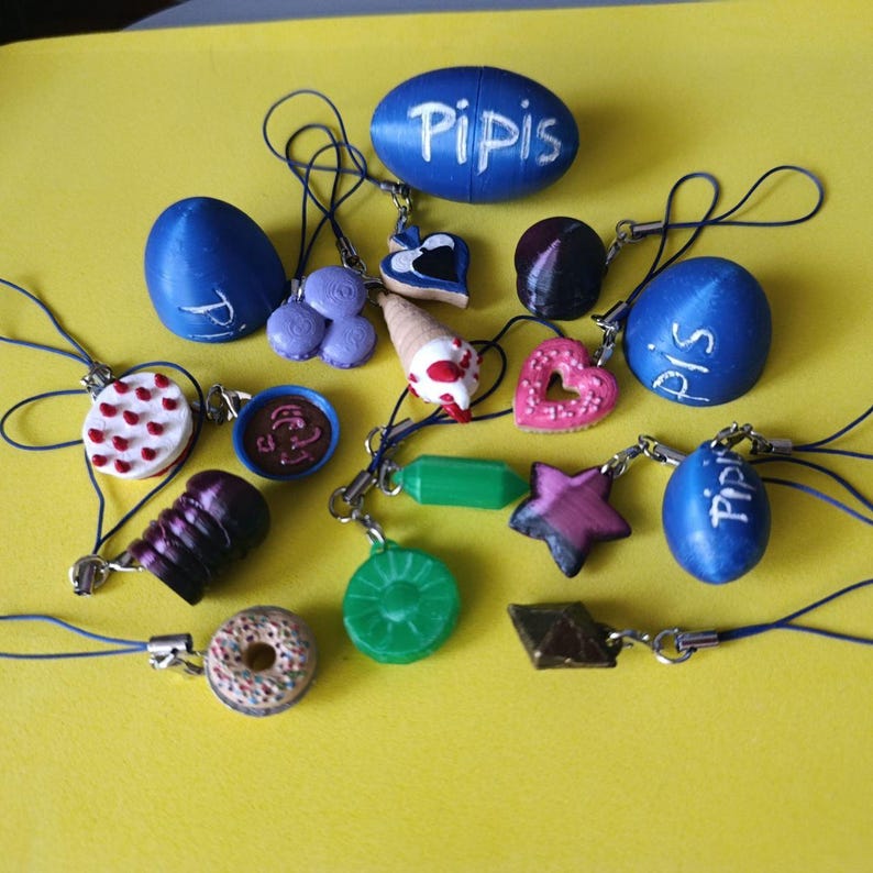 Deltarune Pipis Egg Keychain – Choose Your Item or Surprise – Dark ...
