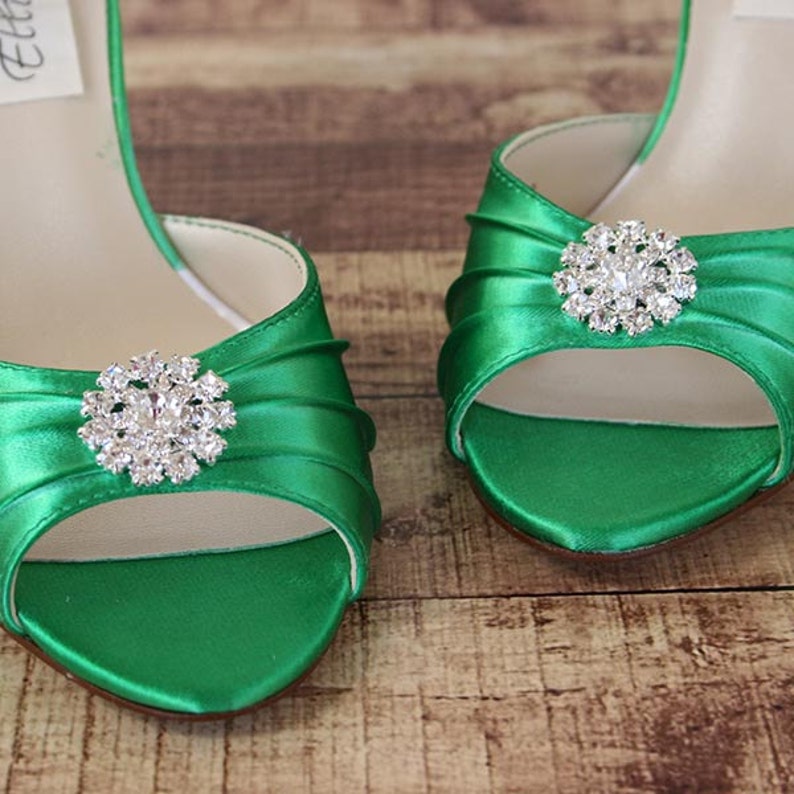 Wedding Shoes, Green Wedding Shoes, Custom Wedding Shoes, Green Wedding ...