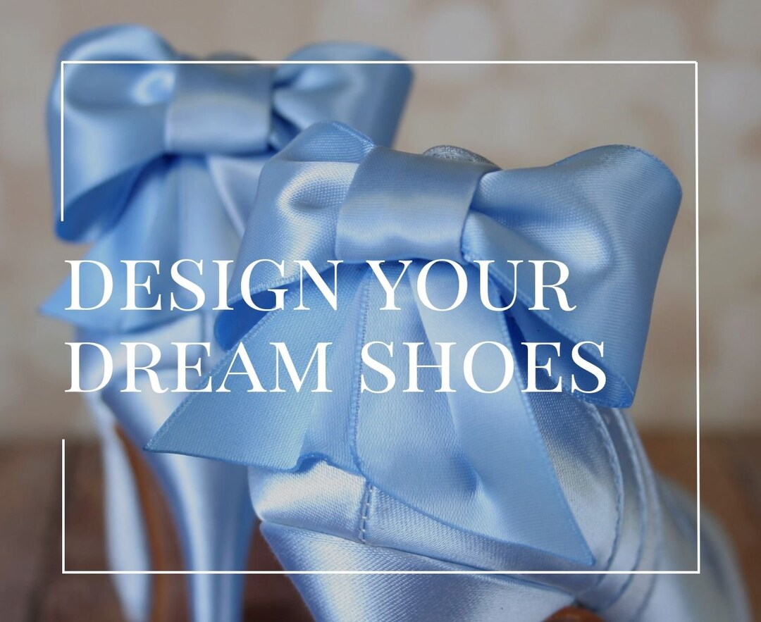 Custom Wedding Shoe Consultation, Design Your Own Bridal Shoes, Blue ...