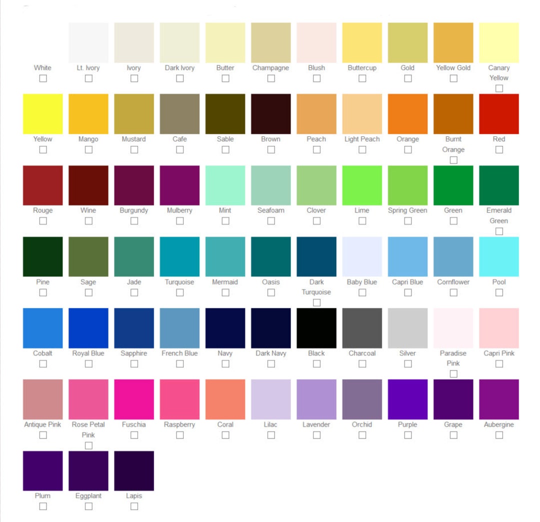 Color Swatches for Custom Wedding Shoes & Accessories(up to 6 Different ...