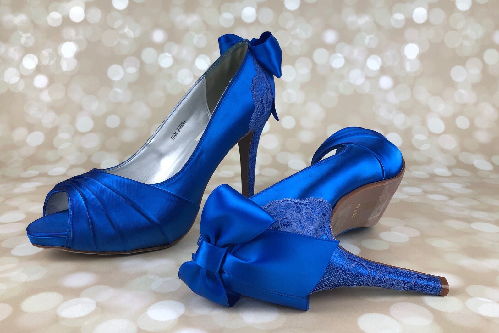 Blue Wedding Shoes for Bride Lace Bridal Shoes Lace Wedding - Etsy