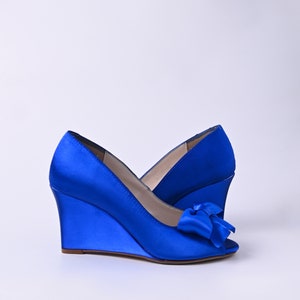 Wedding Shoes, Blue Wedding Shoes, Blue Wedge Shoes, Something Blue ...