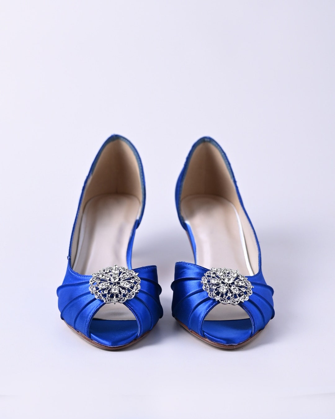 Simple Wedding Shoes, Something Blue Wedding Shoes, Vintage Bridal ...
