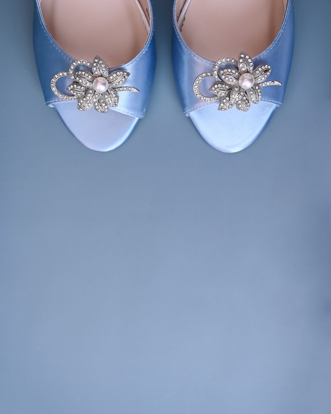 Something Blue Shoes for Bride, Blue Bridal Shoes, Cornflower Blue ...