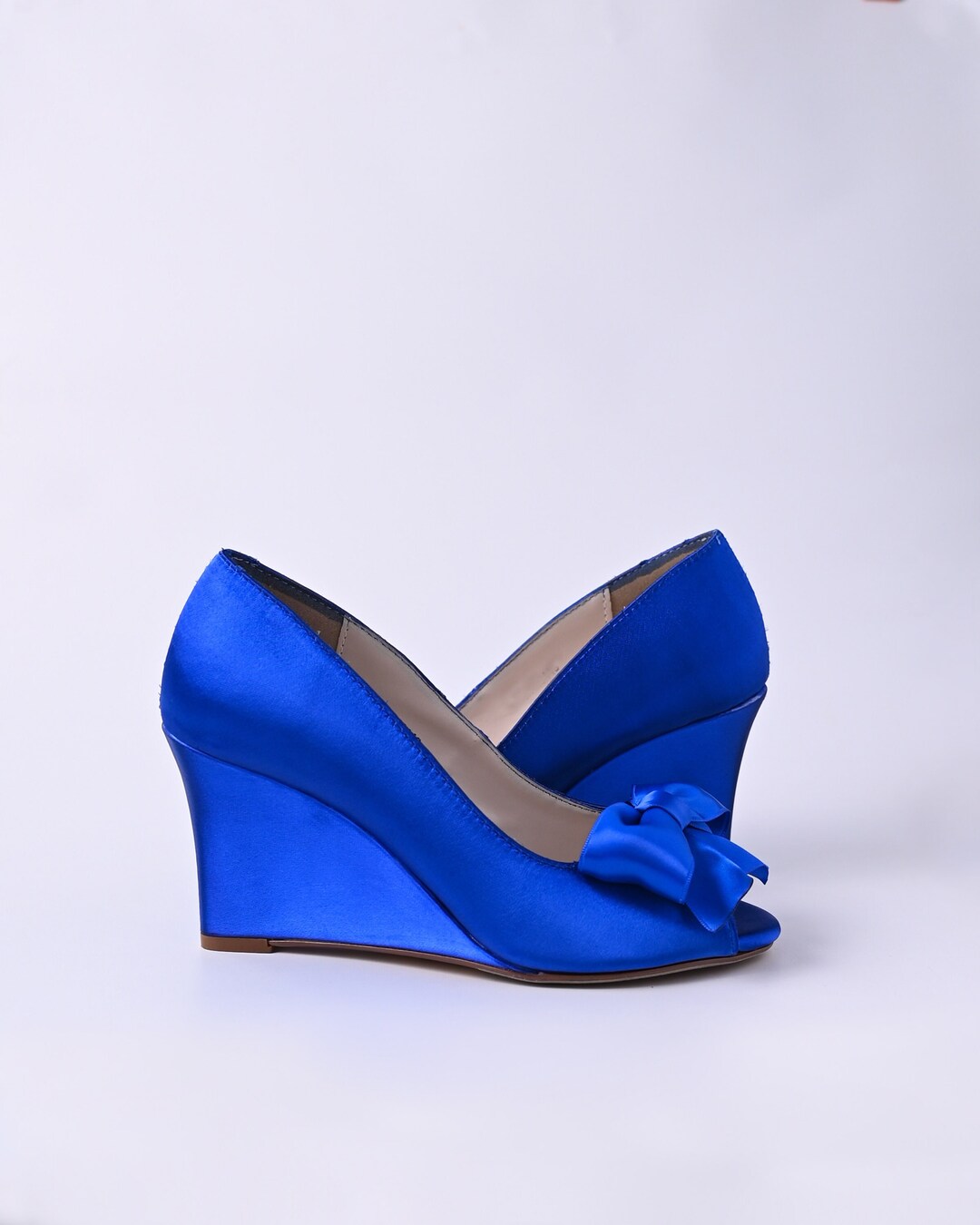 Wedding Shoes Blue, Wedding Shoes, Blue Wedding Shoes, Blue Wedge Shoes ...