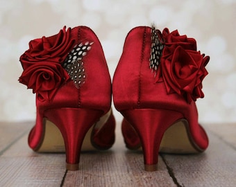 Red Wedding Shoes - Etsy