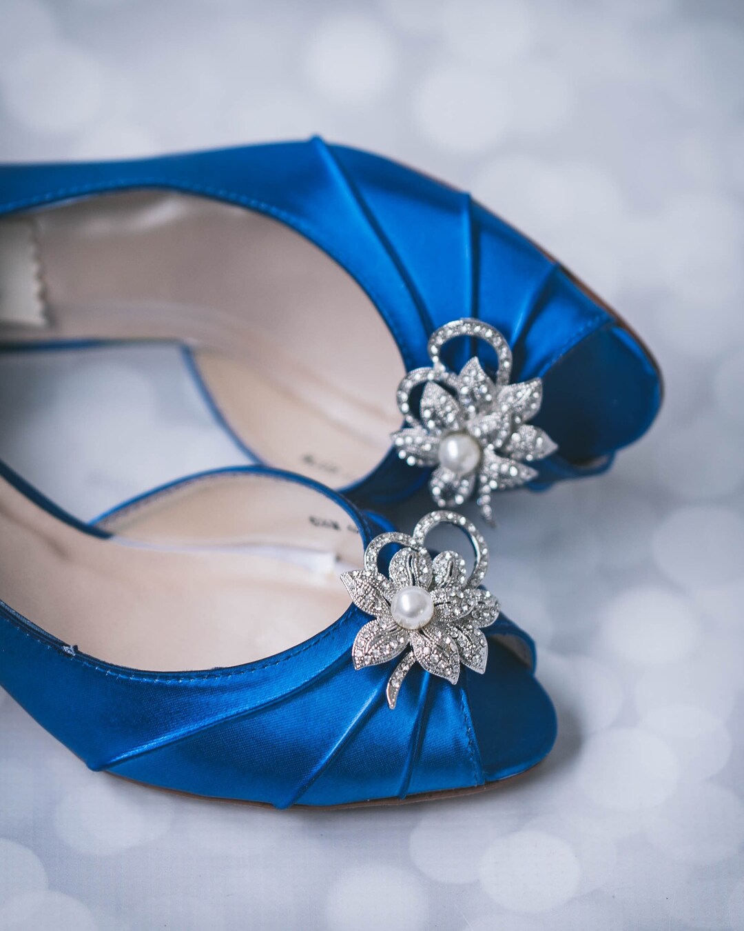Royal Blue Wedding Shoes, Blue Bridal Heels, Simple Wedding Shoes for ...