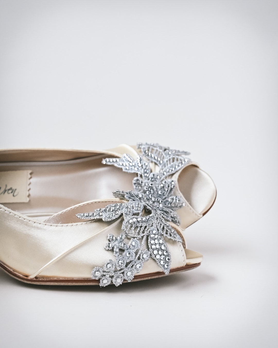 Ivory Wedding Shoes, Unique Bridal Shoes, Ivory Bridal Heels, Custom ...