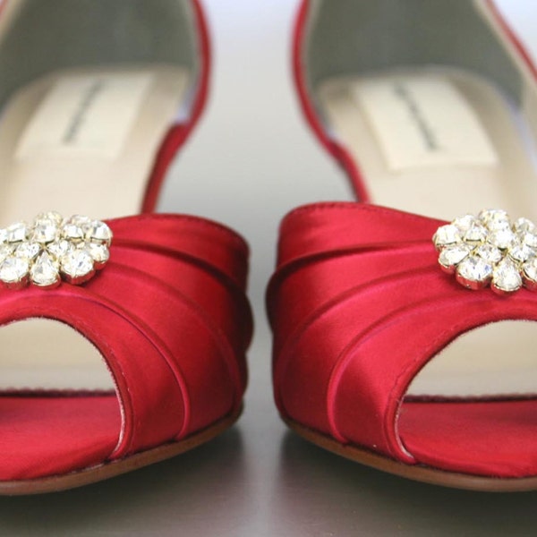 Red Wedding Shoes - Etsy