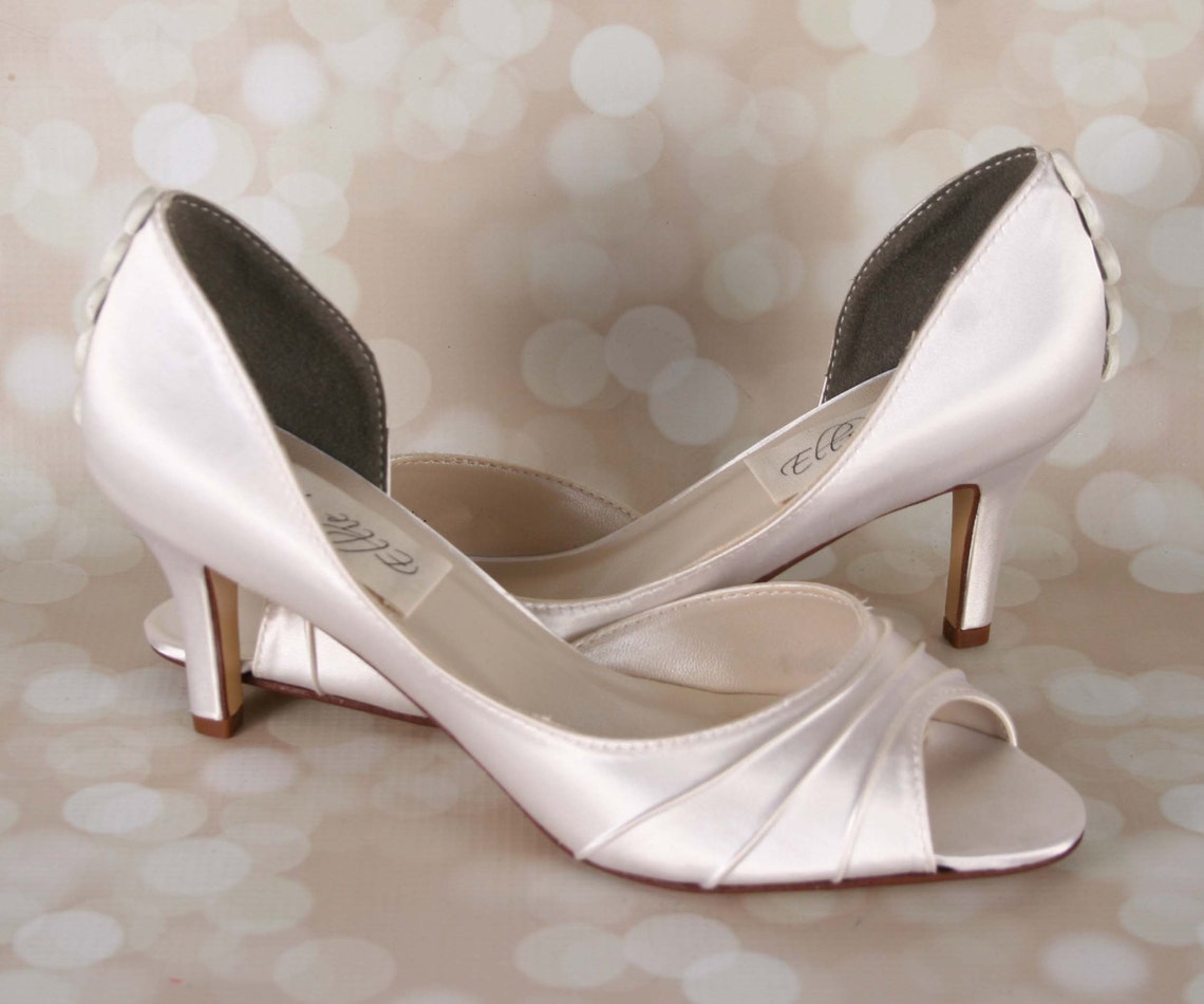 Wedding Shoes for Bride: Ivory Bridal Shoes With Matching - Etsy