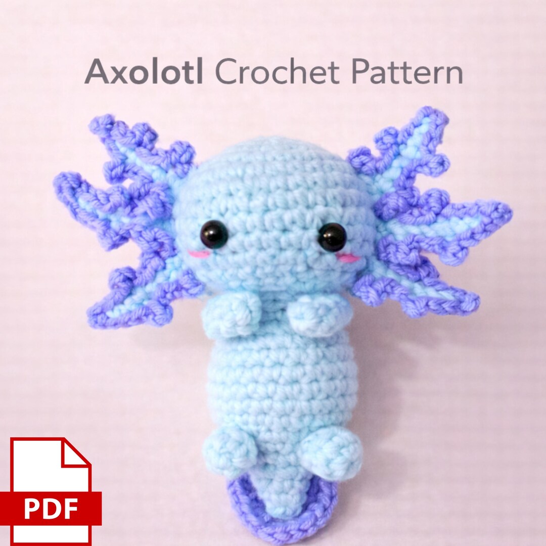 Amigurumi Axolotl Crochet Pattern – Crochet Plush Toy for Beginners ...