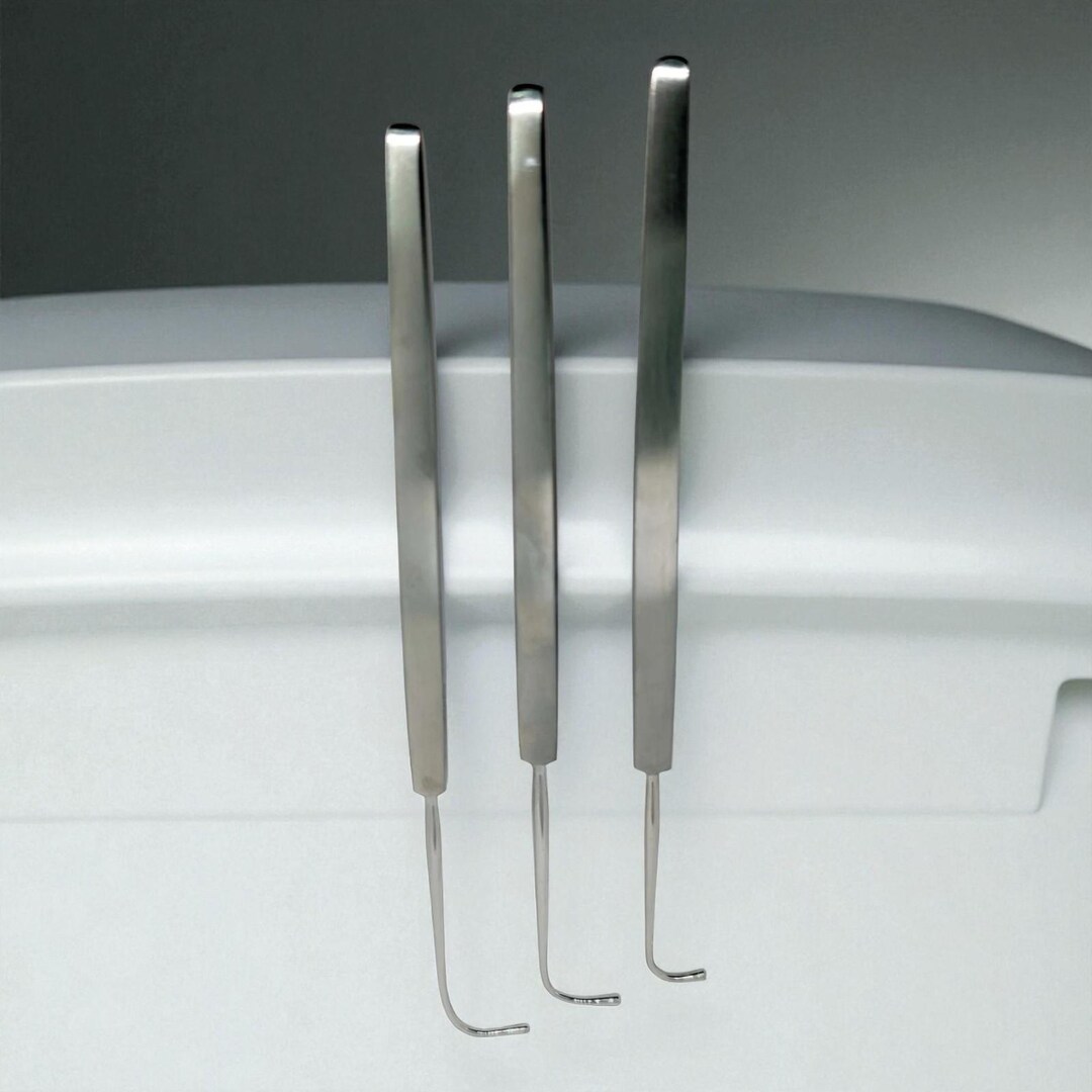 Stainless Steel Ophthalmic Graefe Muscle Hook Size #1 #2 and #3 (3 ...