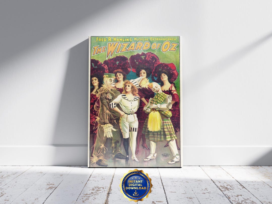 Vintage Wizard of Oz Poster | 1902 Broadway Musical Art (digital ...