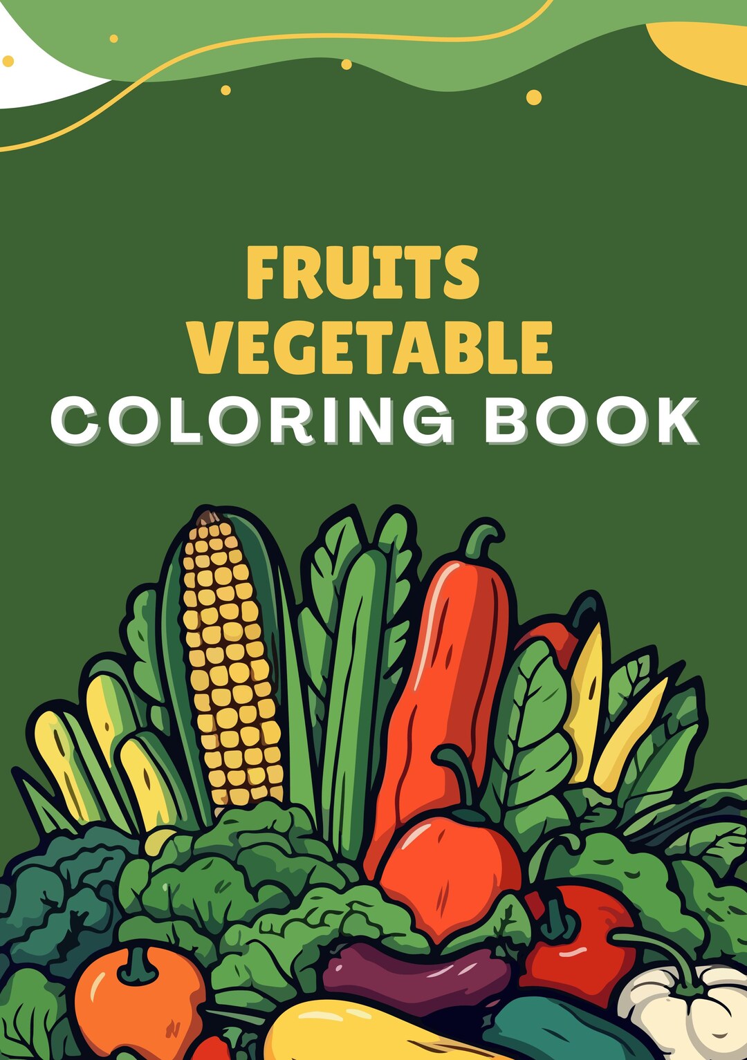 Fruits Coloring Book for Kids – Printable Fruit Coloring Pages ...