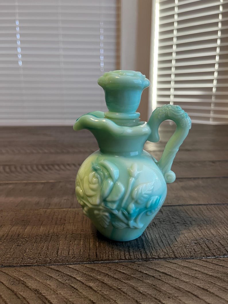 Vintage Avon Jadeite Green Slag Glass Pitcher & Basin Set - Etsy