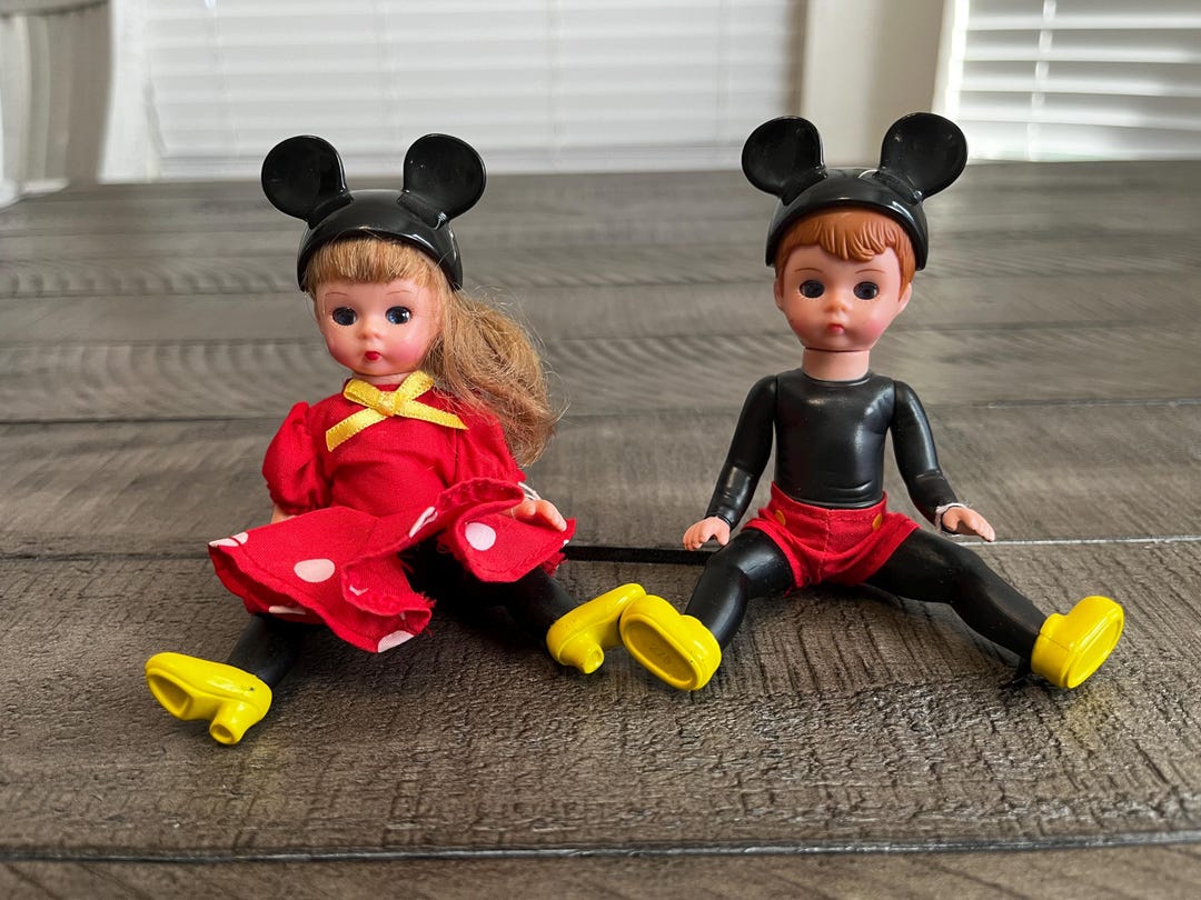 Vintage Madame Alexander Mickey & Minnie Mouse Doll Set - Etsy