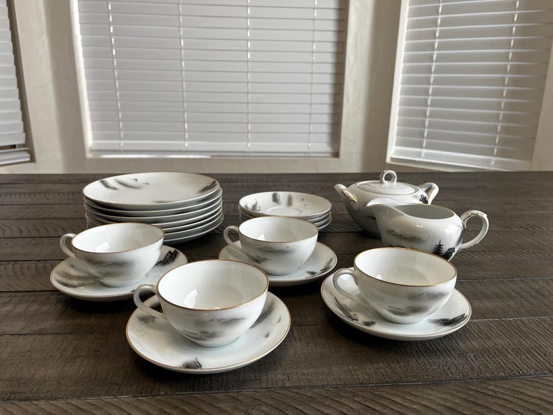 Elegant Fukagawa Arita Pattern No. 903 Tea Service - 21-piece Set - Etsy
