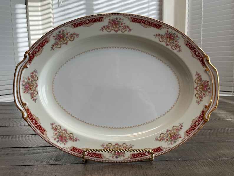 Vintage Noritake China Oval Serving Platter, Made in Occupied Japan - Etsy