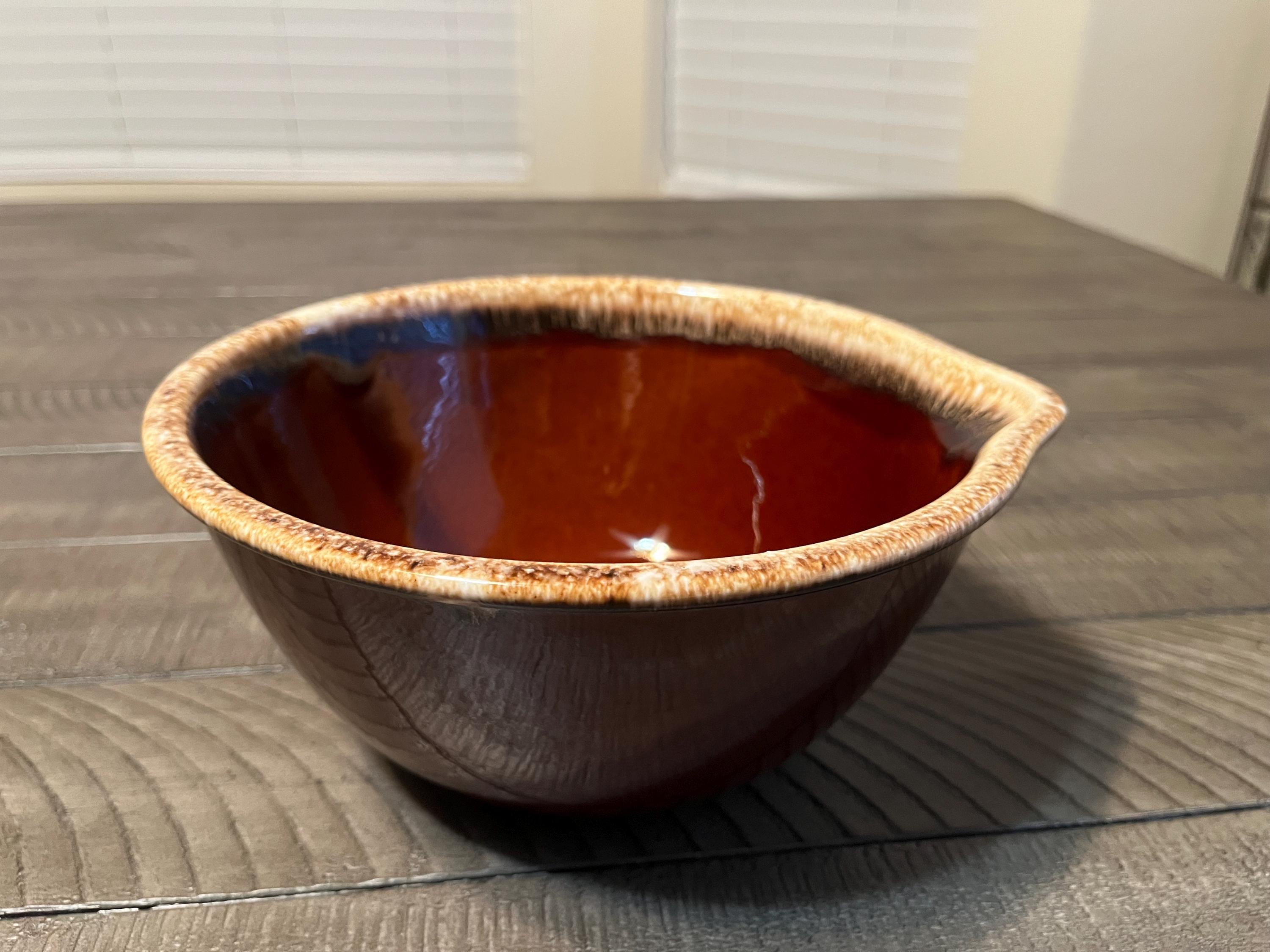 Vintage Brown Drip Glaze Stoneware Set - Hull & Mccoy Pottery - 6 ...