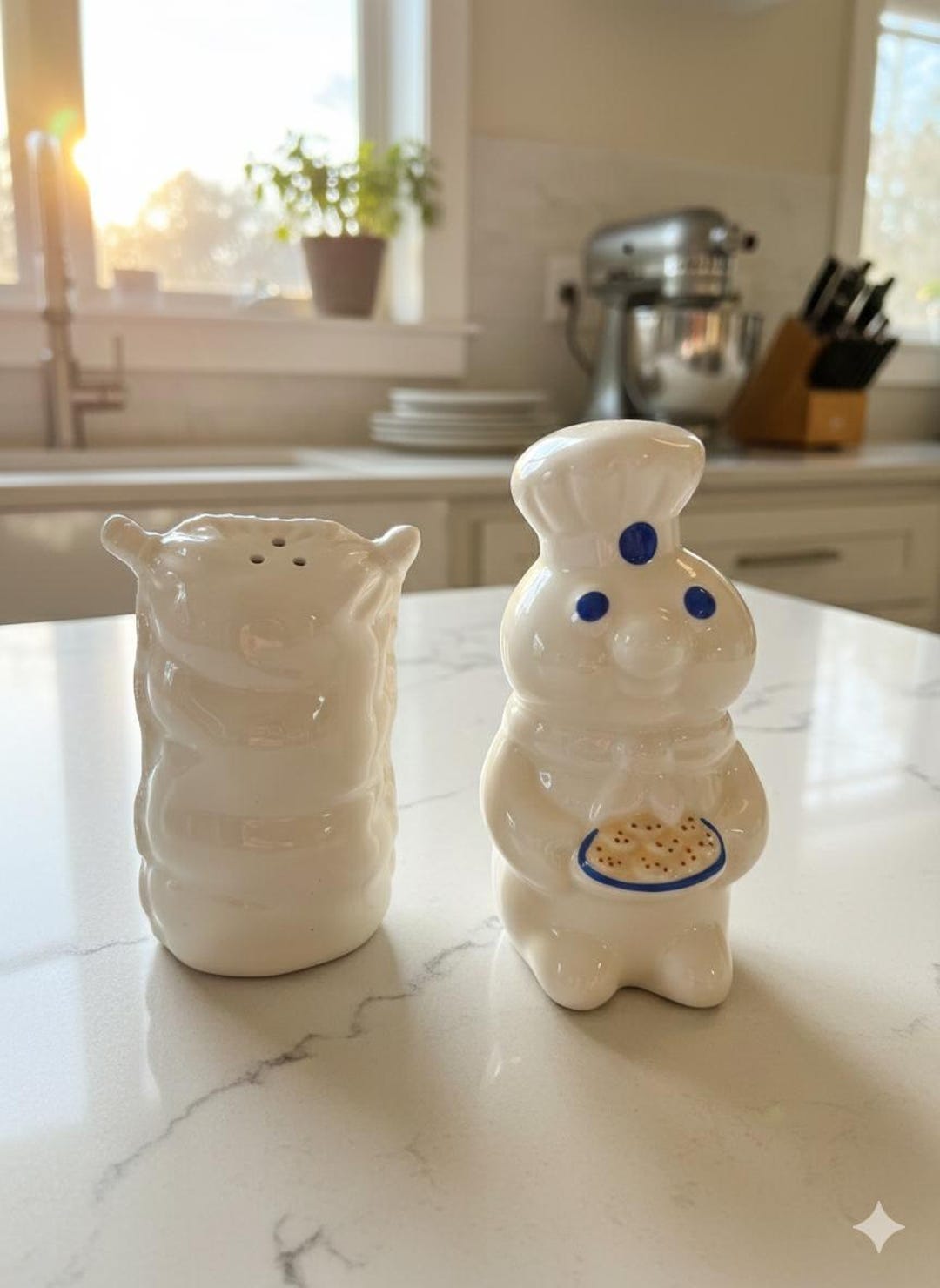 Vintage Pillsbury Doughboy Salt & Pepper Shakers – 1990s Kitchen Decor ...