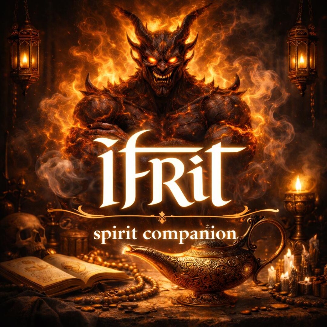 Ifrit Fire Spirit Companion Ritual | Djinn Energy, Power and Protection ...