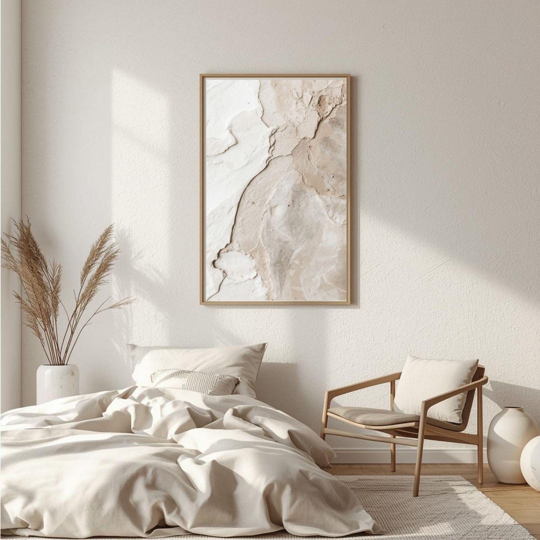 Neutral Plaster Texture Abstract Printable | Minimal Modern Wall Art ...