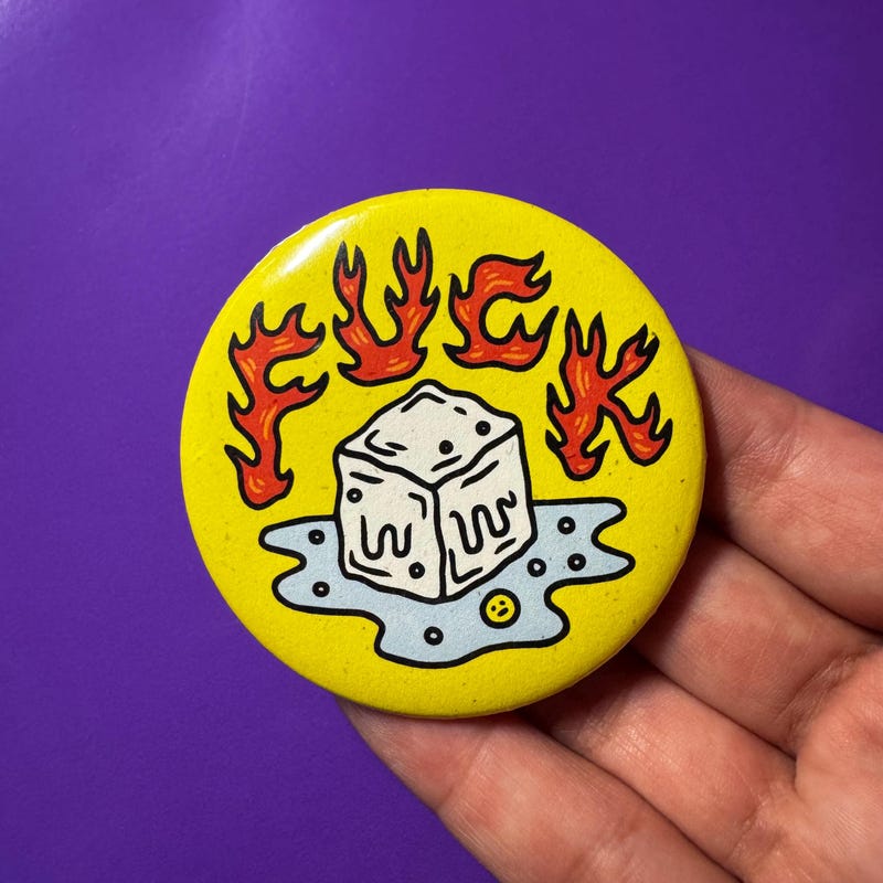 F Ice Buttons - Etsy