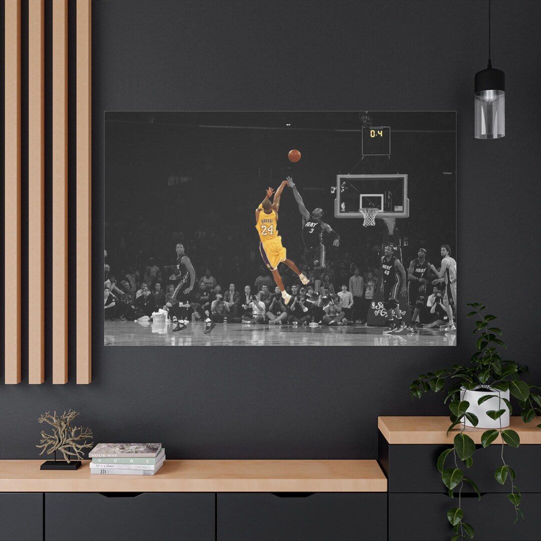 Kobe's the Last Shot Canvas, Lakers Legend Canvas Ready to Hang 1.25 Y ...