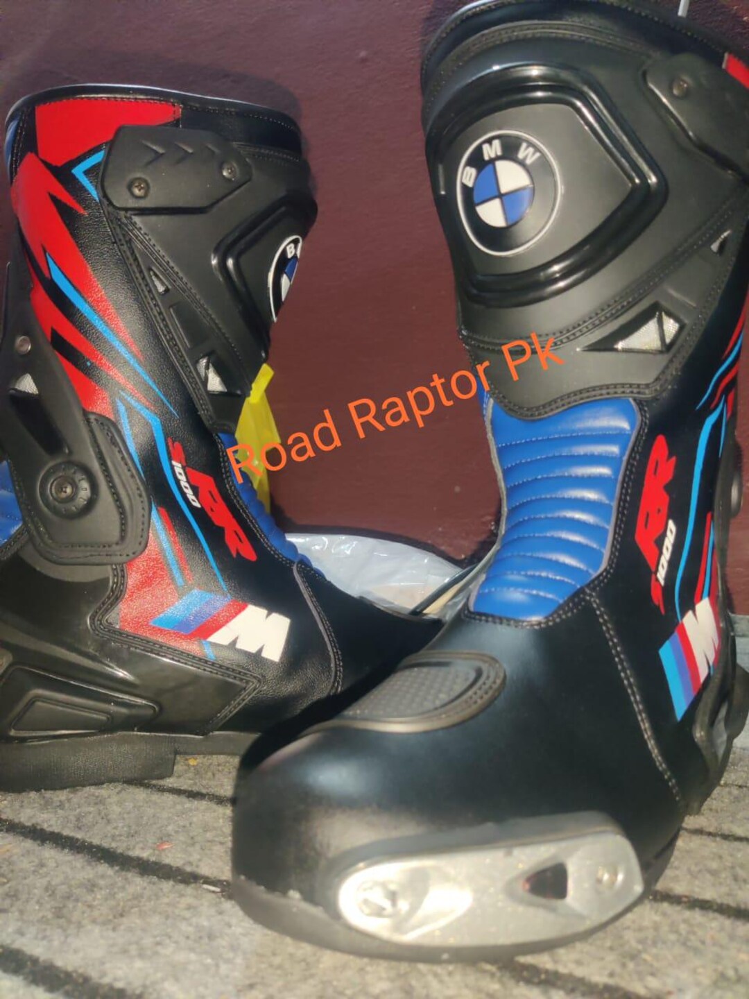 BMW Racing Motorcycle Boots | BMW Protective Biker Gear - Etsy