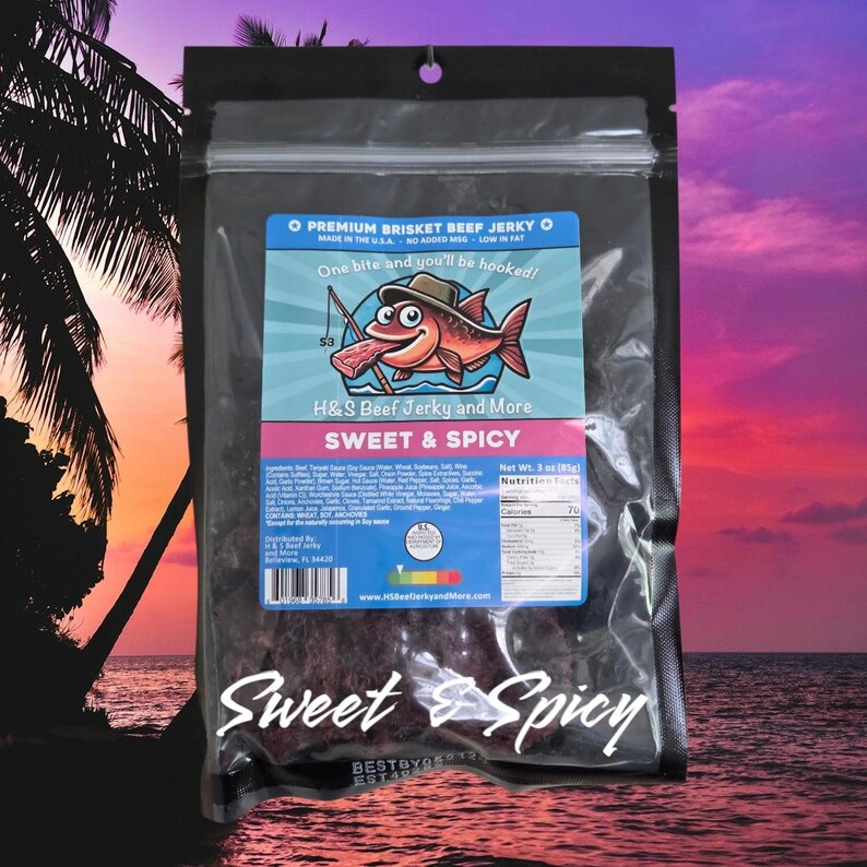 SWEET AND SPICY Brisket Beef Jerky - Etsy