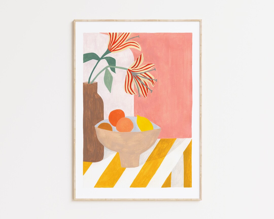 Wall Art Home Decor, Still Life Art Print, Depeapa Illustration ...