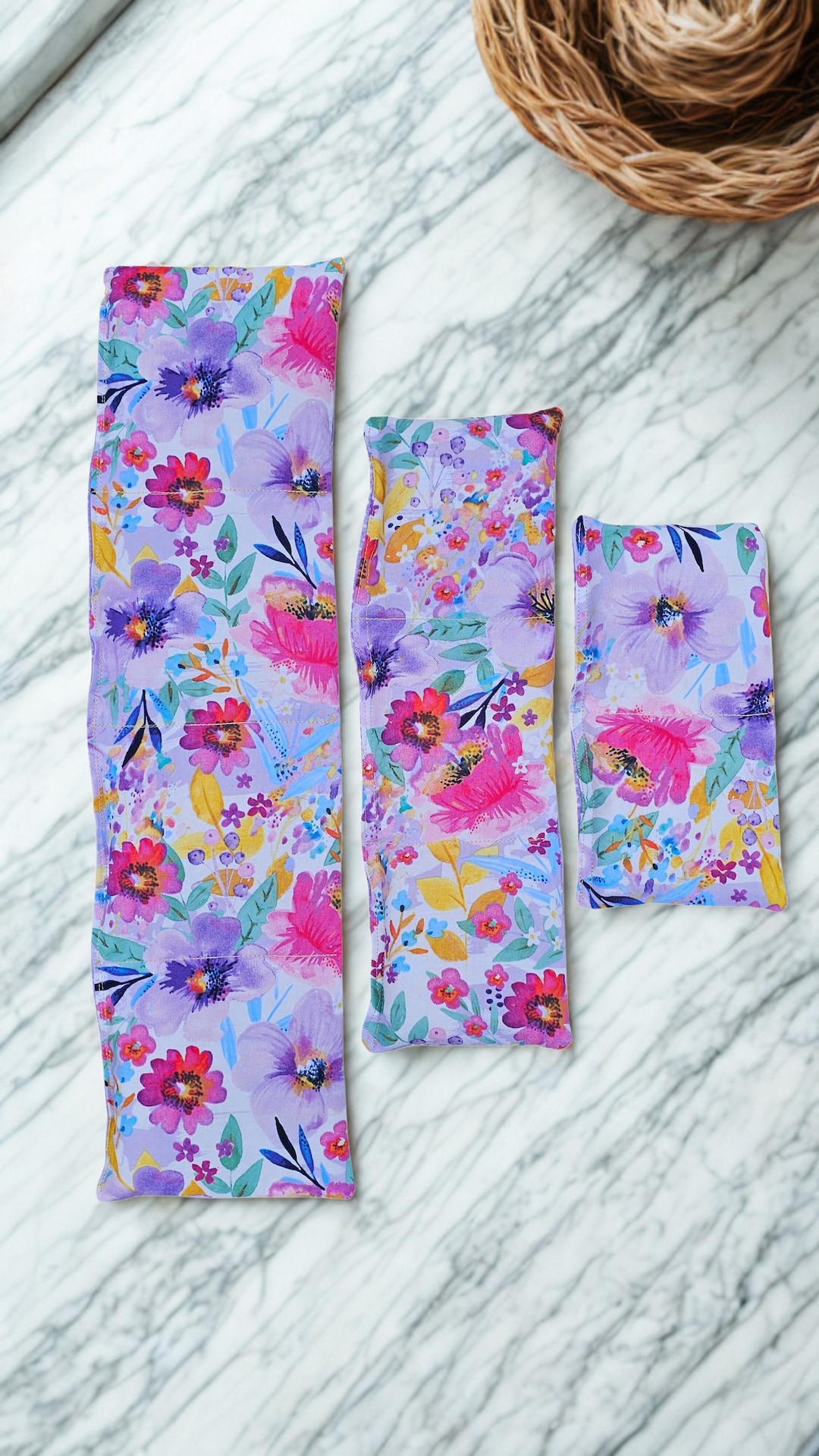 Floral Rice Heating Packs | Natural Pain Relief Heat Pack | 100% Cotton ...