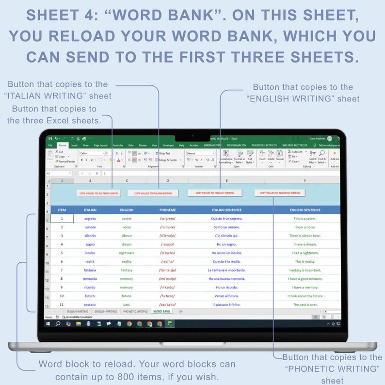 Core Italian Vocabulary | Flashcards With Sentences & Audio | 800 Words ...