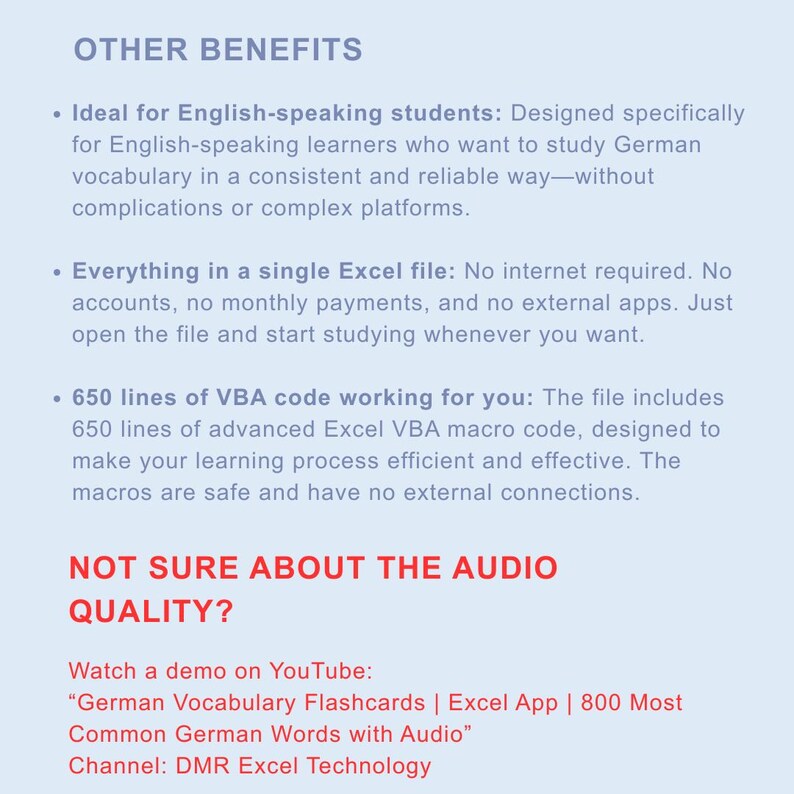Core German Vocabulary Flashcards With Sentences & Audio | 800 Words ...