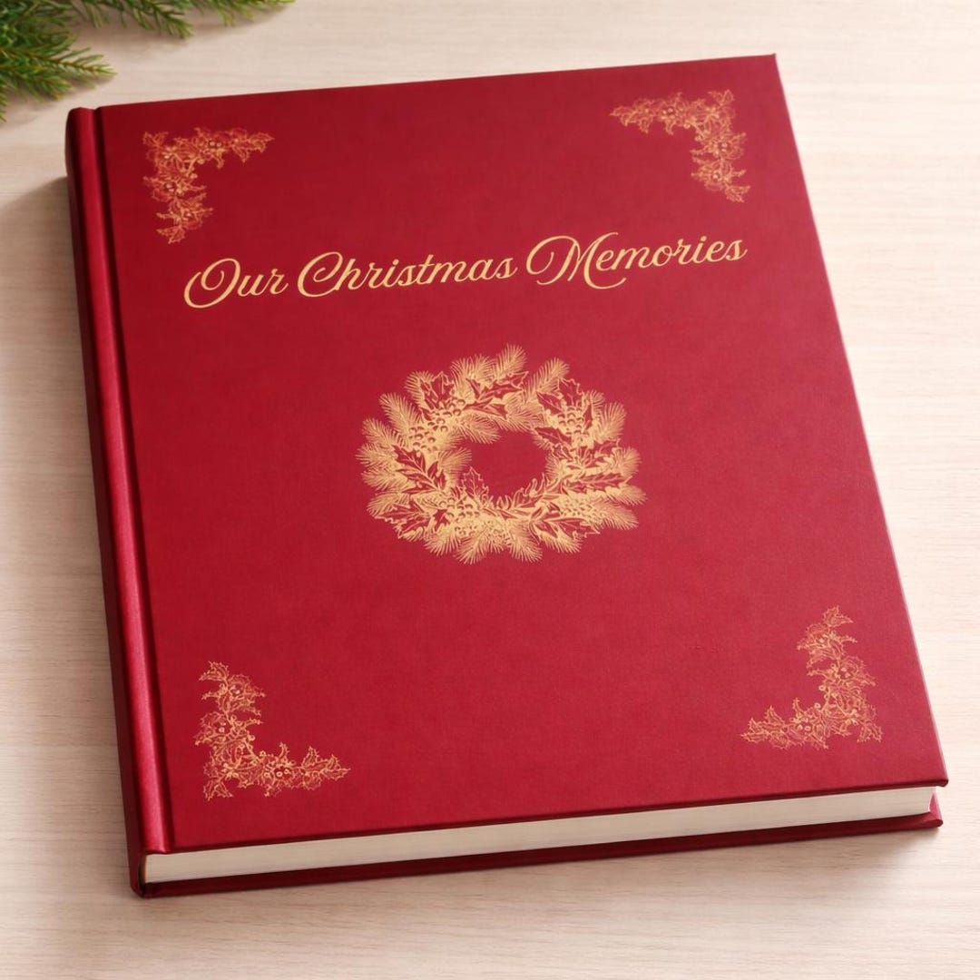 Christmas Memory Book, Family Memory Book, Holiday Keepsake Journal ...
