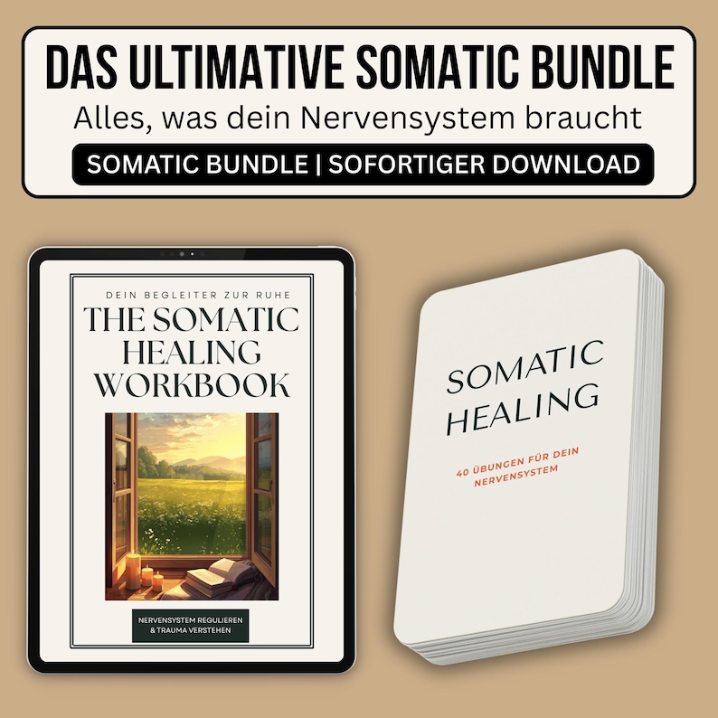 Somatic Healing Bundle: Workbook & 40 Cards | Regulating the Nervous ...