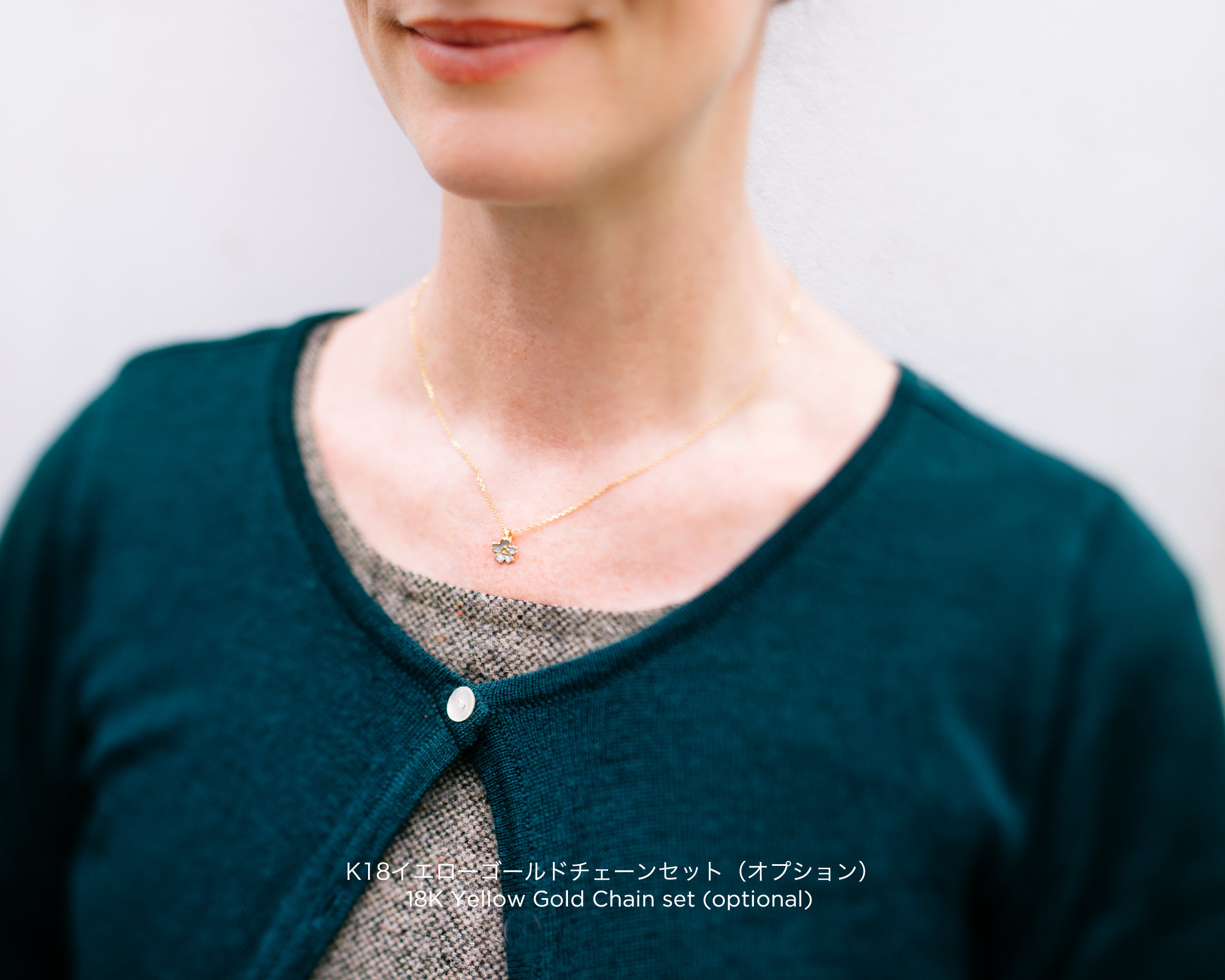 Platinum and Gold Sakura Pendant Cherry Blossom Japanese | Etsy