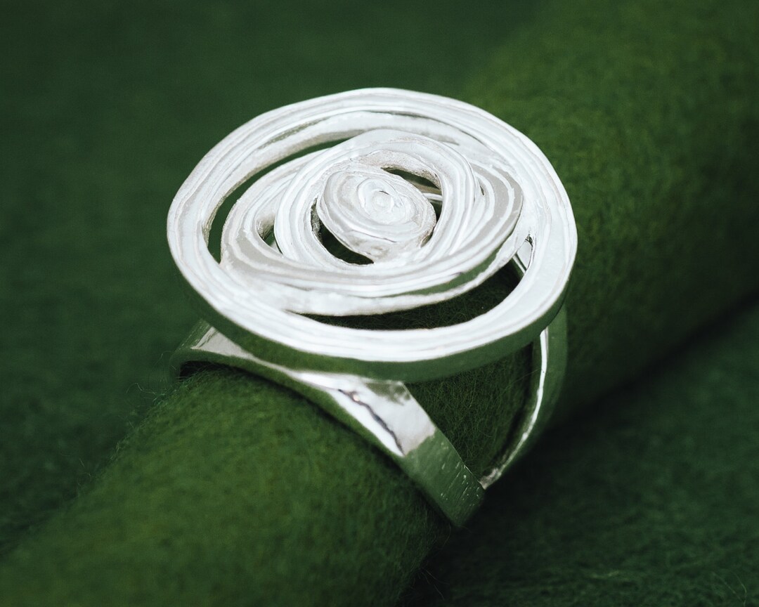 Onion Slice Ring - Onion Rings - Circle Ring - Statement Ring - Organic ...