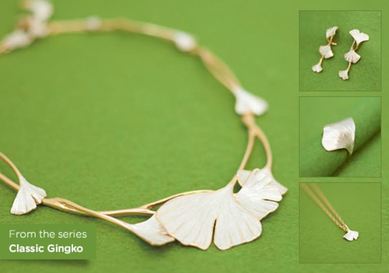 Gingko Mini Earrings Ginkgo Jewelry Made in Japan Gingko - Etsy