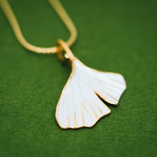 Gingko Cluster Ring Japanese Ginkgo Gold and Silver - Etsy