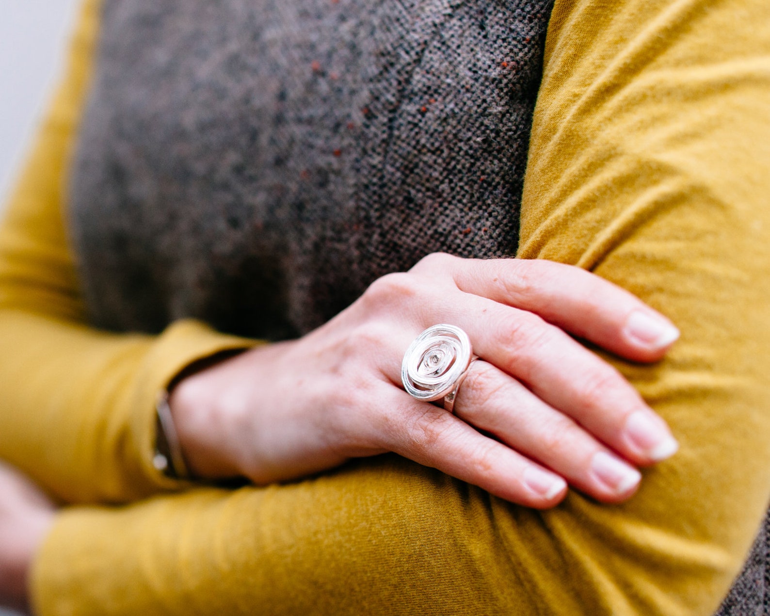 Onion Slice Ring Onion Rings Circle Ring Statement Ring | Etsy