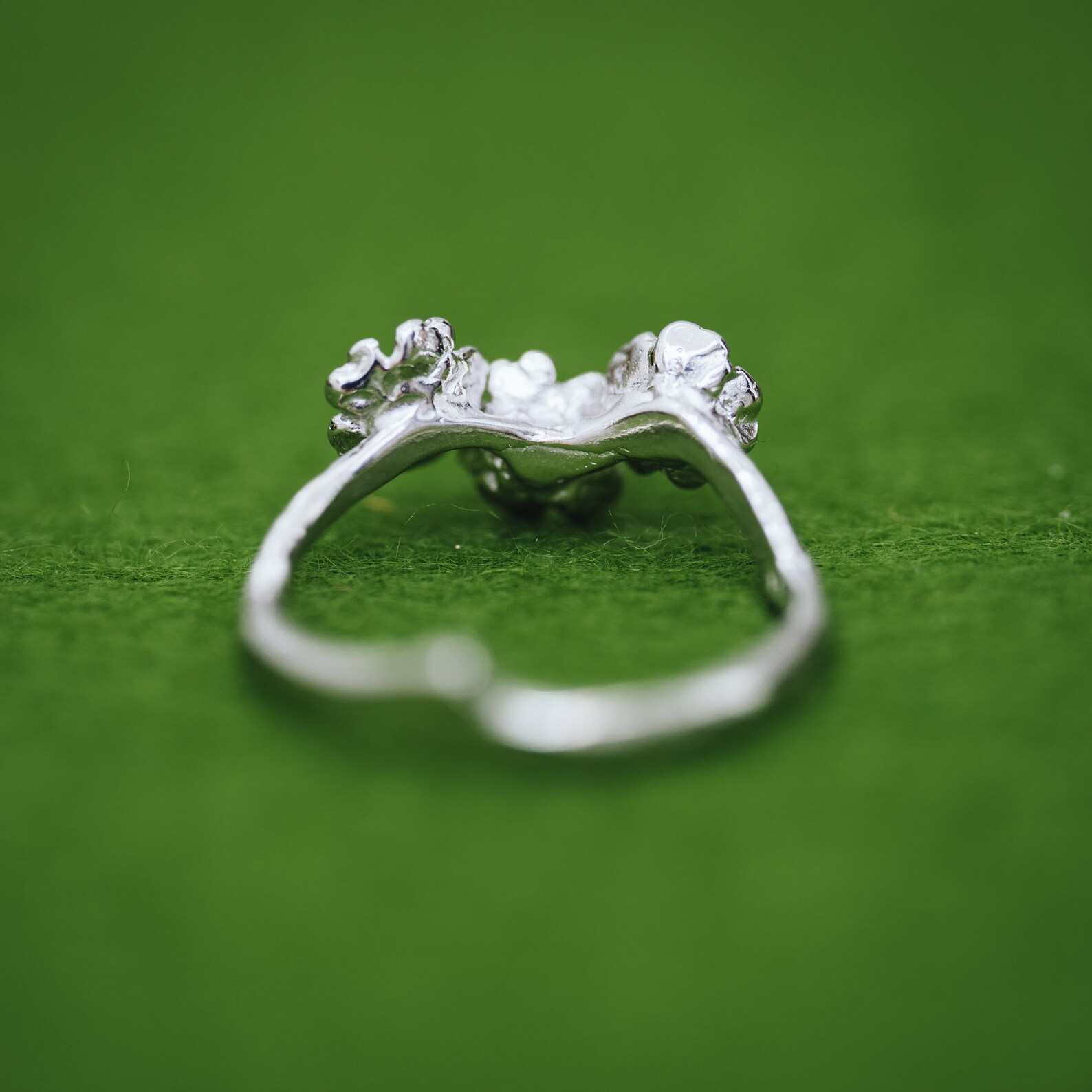 Platinum Ring Sakura Ring Cherry Blossom Ring Fine Ring - Etsy