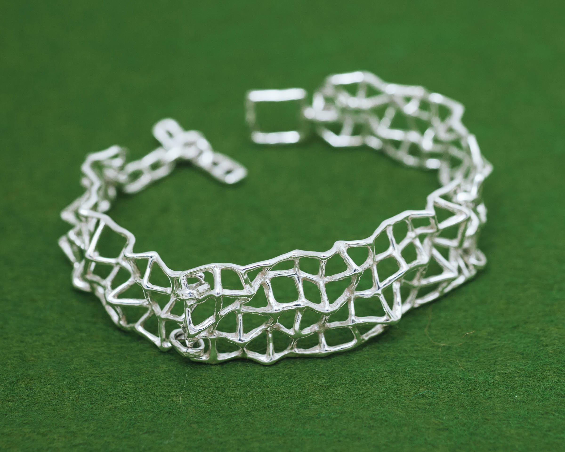 Geometric Bracelet - Free Shipping - Silver Dress Bracelet - Gift for ...